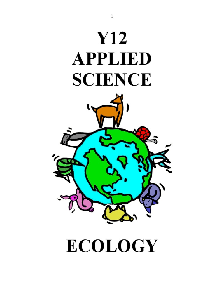 ECOLOGY Student Work BOok | PDF | Ecological Niche | Natural Environment