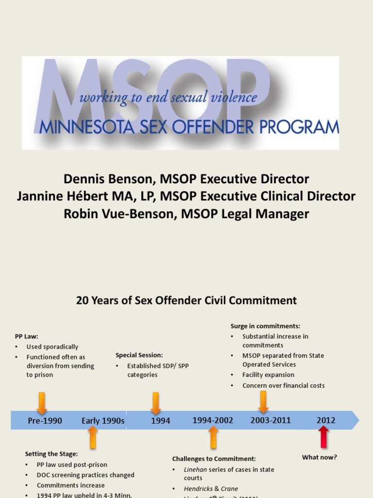 Minnesota Sex Offender Program | PDF | Government | Justice