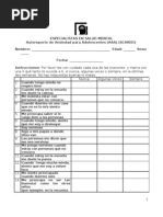 SCARED - Escala de Ansiedad en Español | PDF | Temor | Ajedrez