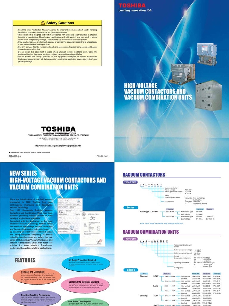 Fuse Contactor Selection - 6.6kV | PDF | Relay | Switch