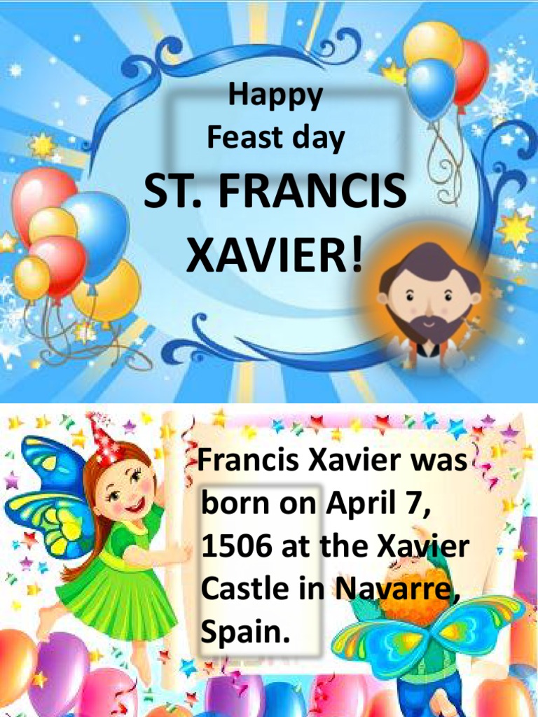 St. Francis Xavier Feast Day Celebration | PDF