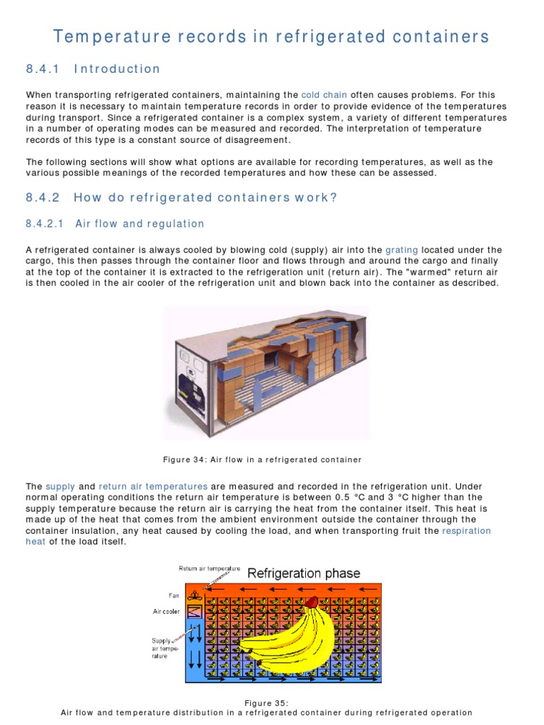 Reefer - Temperature Records | Refrigeration | Temperature