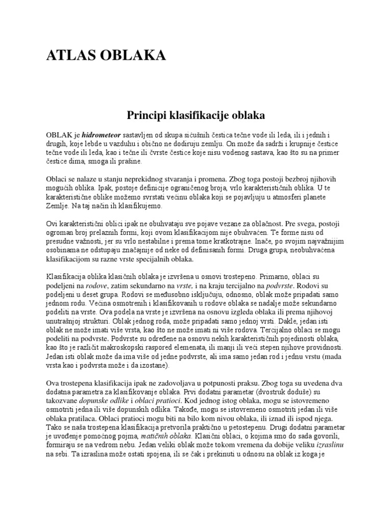 Atlas Oblaka | PDF
