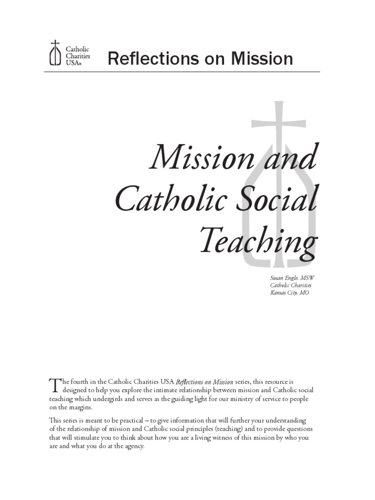 Reflection Mission and Catholic Social Teaching | PDF | Catholic Social ...