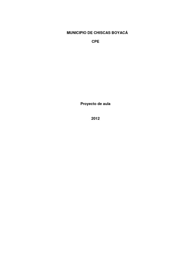 Proyecto CPE PDF | PDF