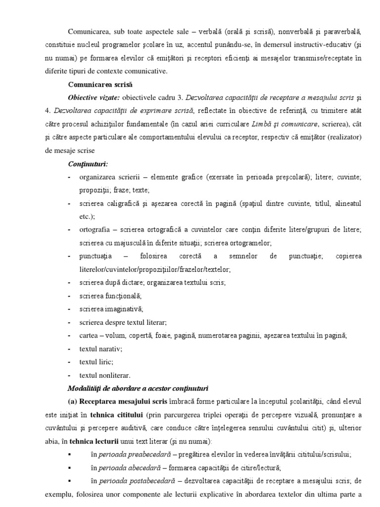 Comunicarea Scrisa | PDF