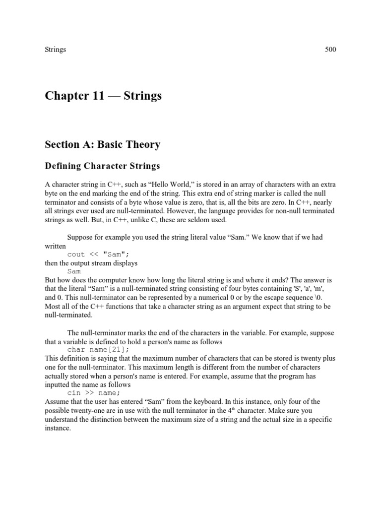 Computer Science C Pdf String Computer Science Array Data Type