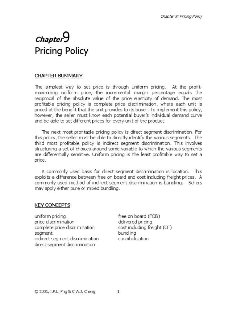 Pricing Strategies | Download Free PDF | Demand | Price Discrimination