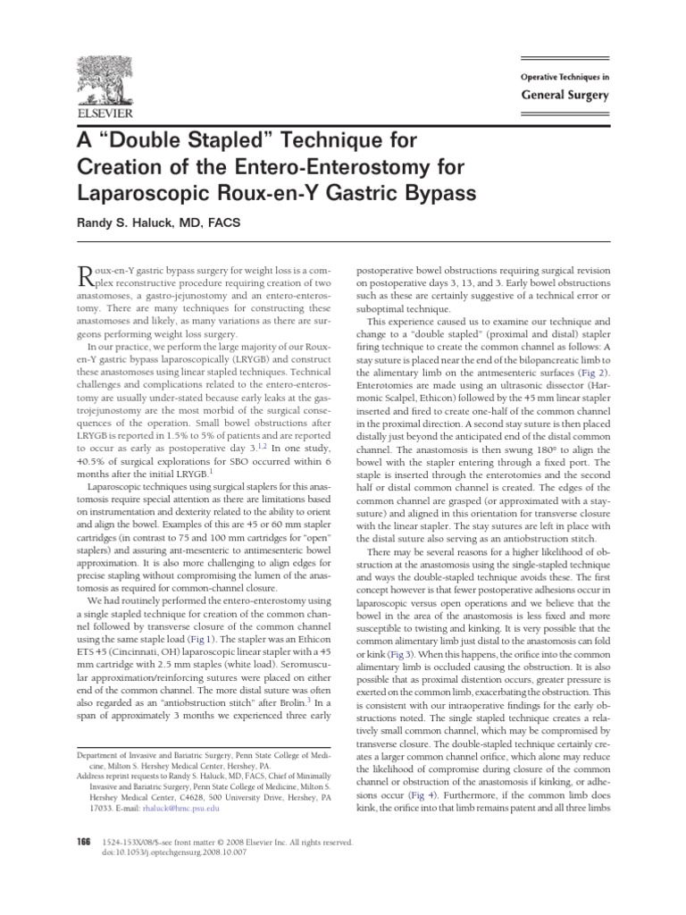 Y de Roux | PDF | Surgery | Bariatric Surgery
