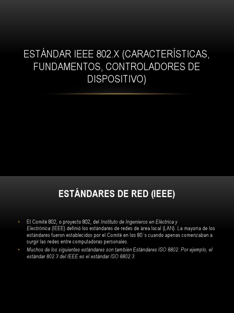Estándar IEEE 802 | PDF | Red de computadoras | Estándares informáticos