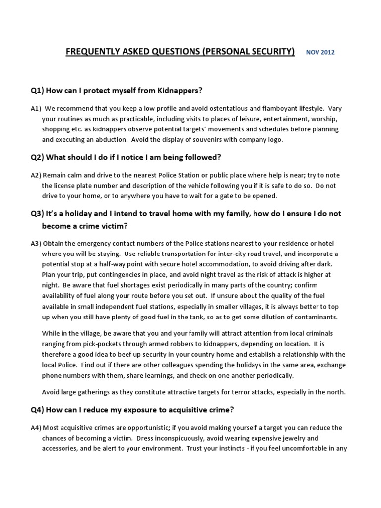 Protecting Your Security: A Comprehensive Guide to Personal Safety ...