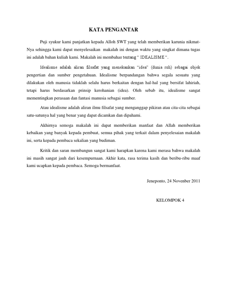 Idealisme | PDF | Filsafat