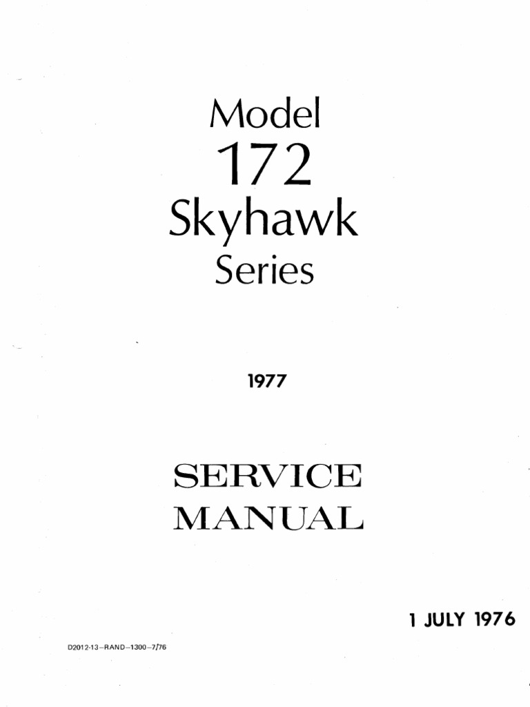 Cessna172 Skyhawk Manual | PDF