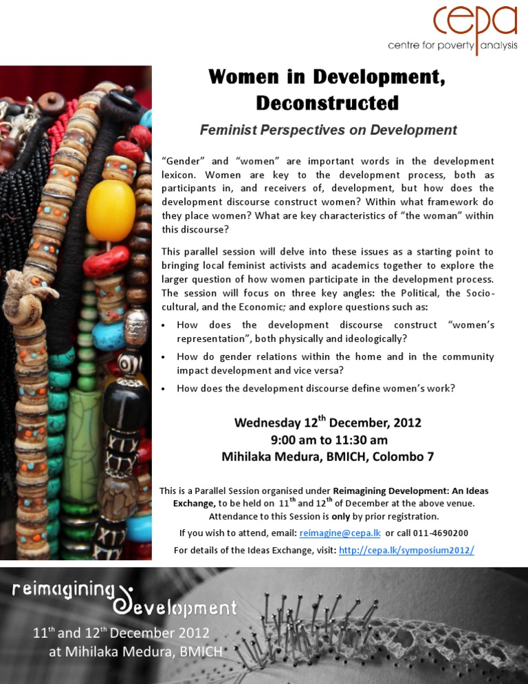 Women in Development, Deconstructed | PDF
