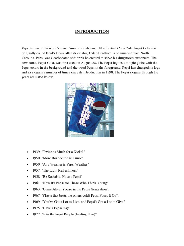 Pepsi: History and Controversies in India | PDF