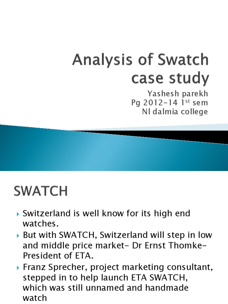 Swatch Case Study | PDF | Watch | Hong Kong