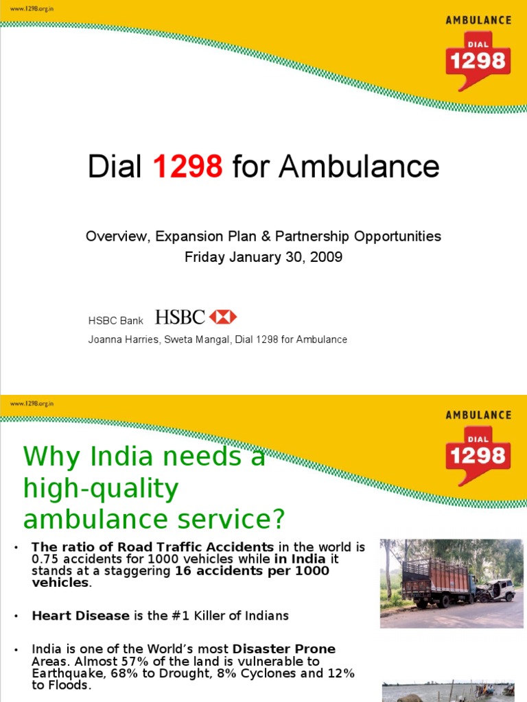 Dial 1298 For Ambulance - HSBC | PDF | Emergency Medical Services ...
