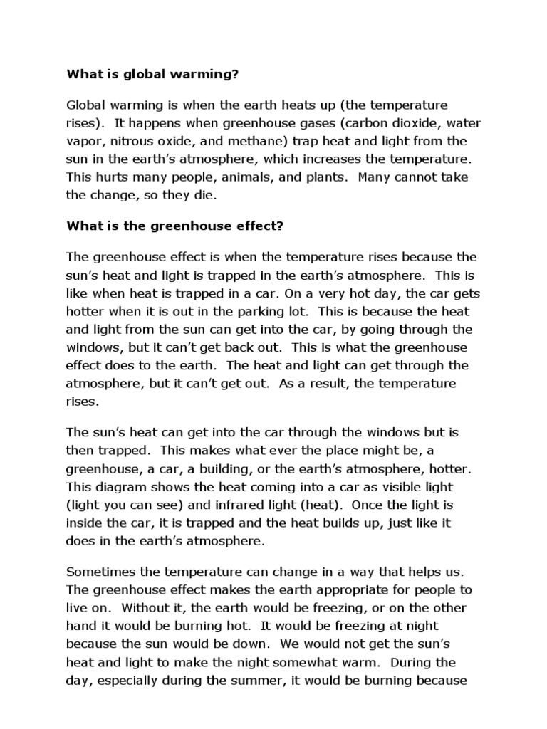 What Is Global Warming | PDF | Greenhouse Effect | Smog