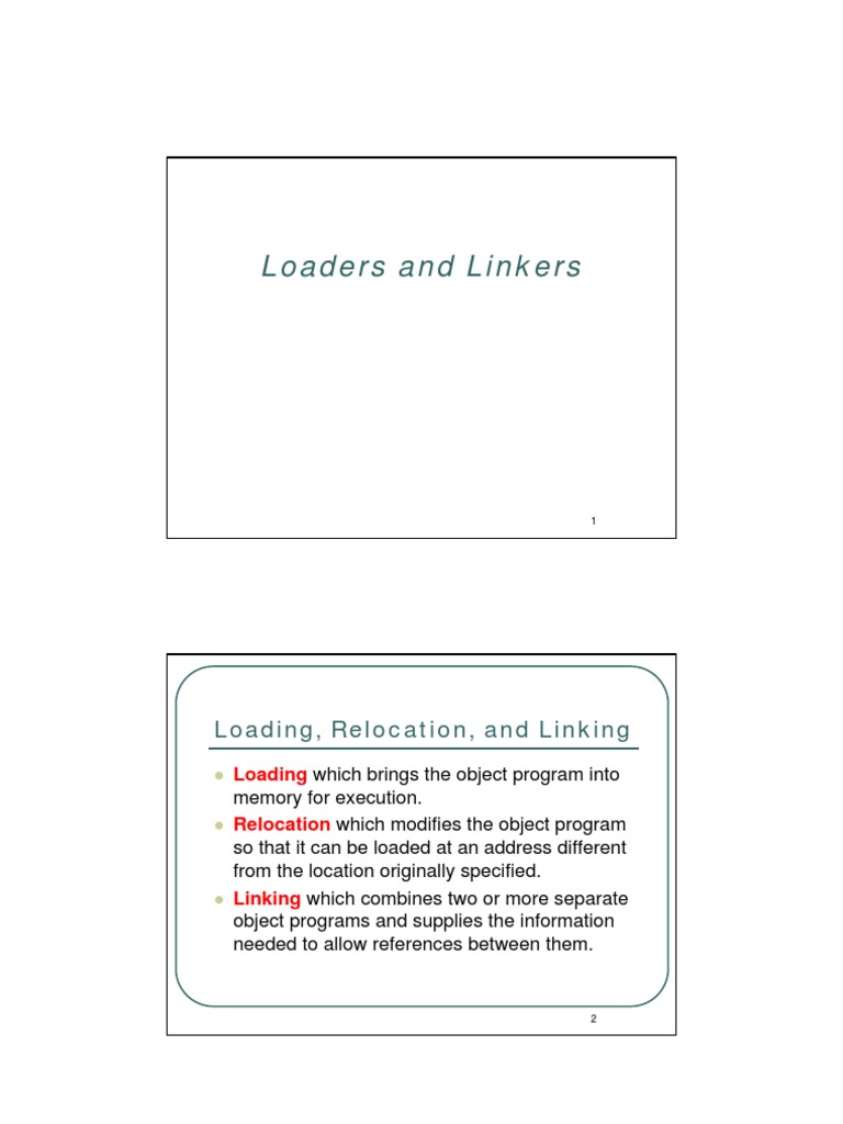 Understanding Loaders and Linkers | PDF | Computers | Technology & Engineering