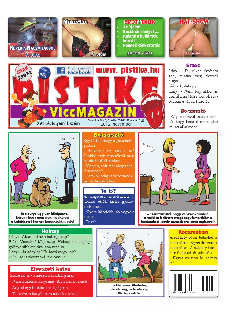 Pistike Viccújság 2012/11 | PDF