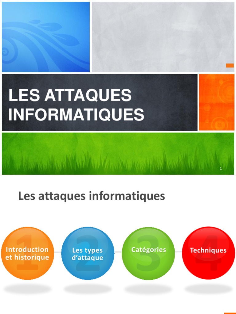Les Attaques Informatiques | PDF | Attaque par déni de service ...