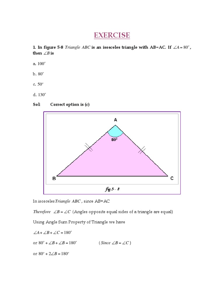 Exercise | PDF | Triangle | Classical Geometry