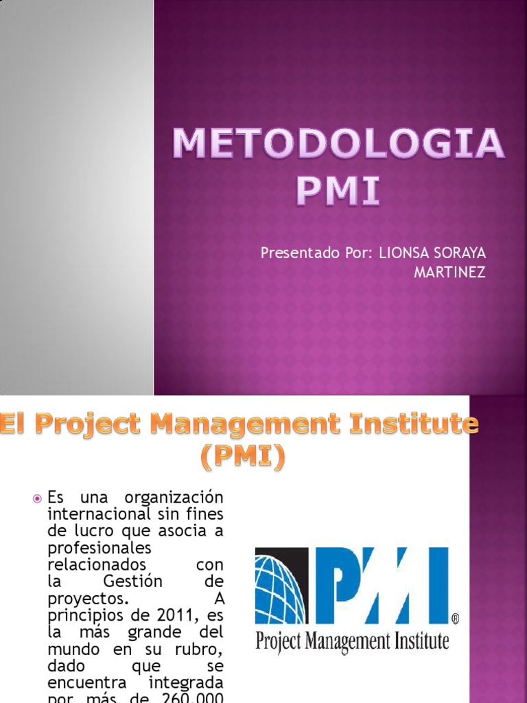 Metodologia+PMI | Gestión de proyectos | Calidad (comercial)