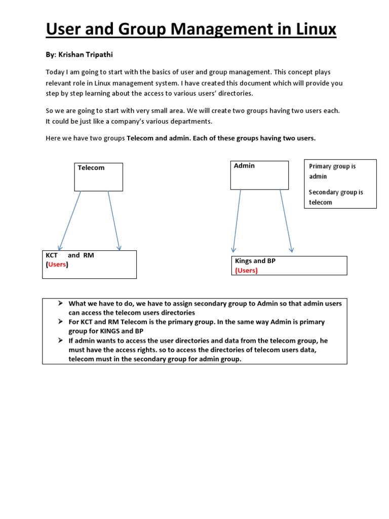 User and Group Management | PDF | Superuser | User (Computing)