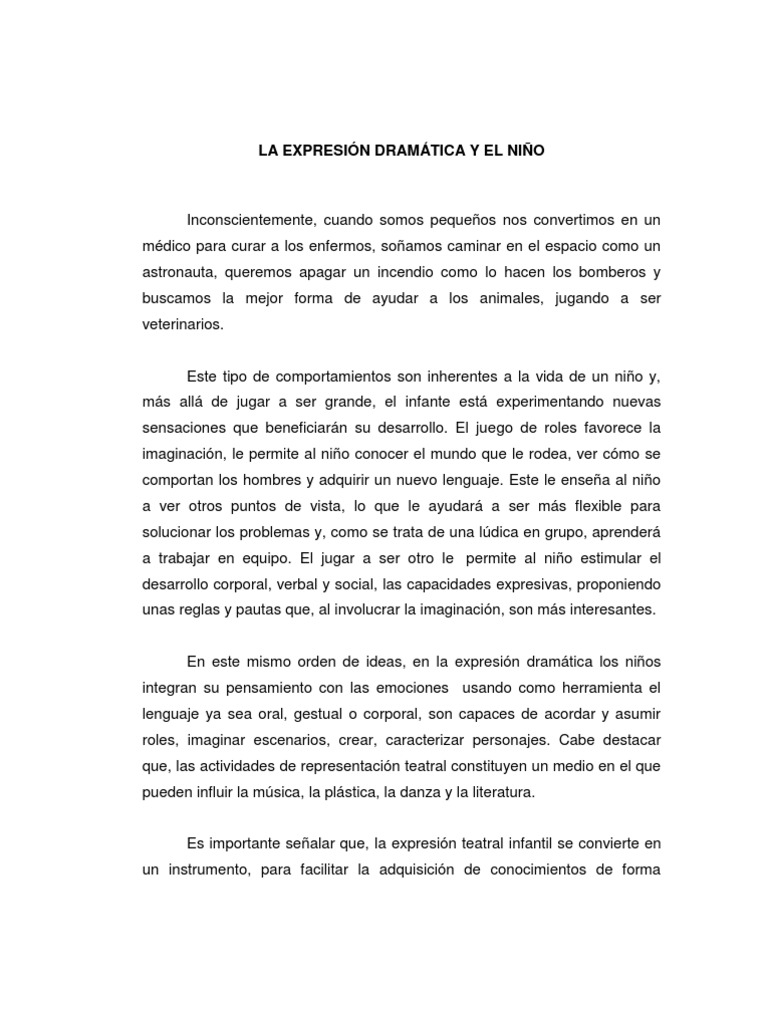 Expresion Dramatica | PDF | Teatro | Comunicación