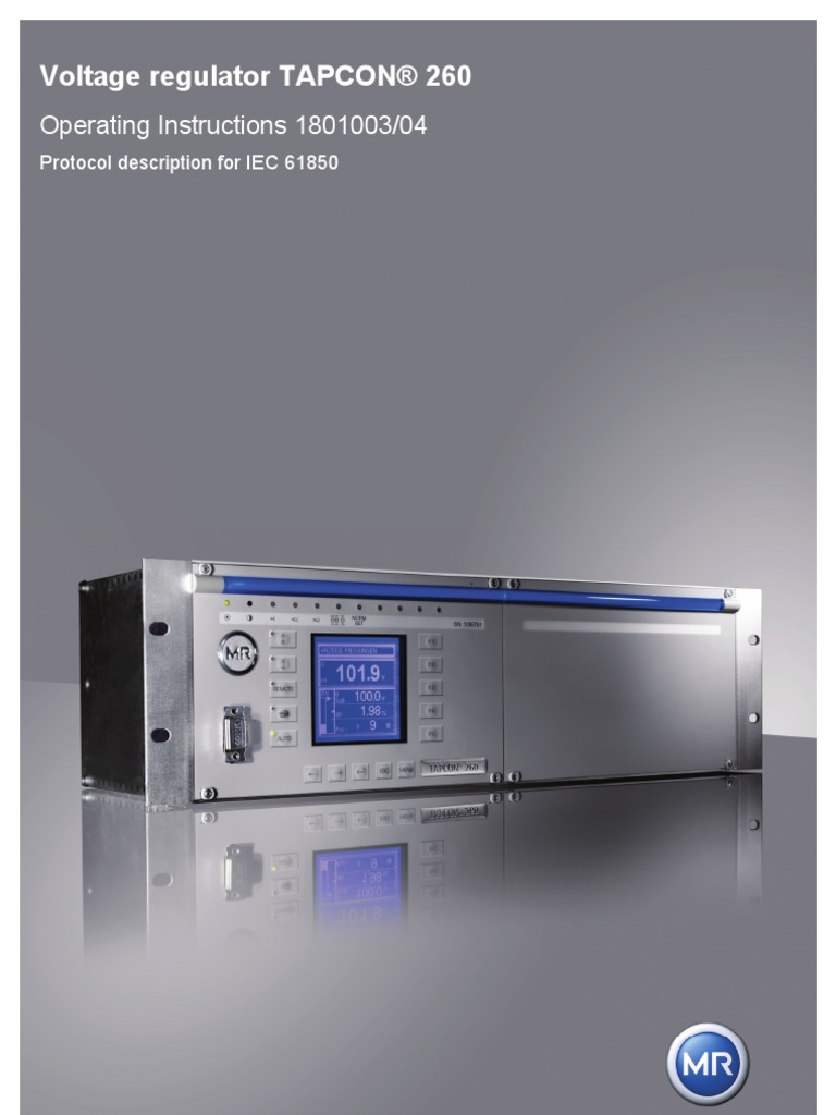 MR TX Voltage Regulator TAPCON® 260 | PDF | Transformer | Safety
