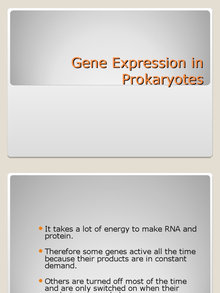 Prokaryotic Gene Expression Control | PDF | Operon | Repressor