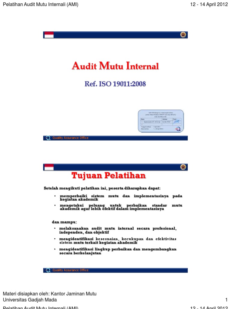 Materi Audit ISO 9001 | PDF