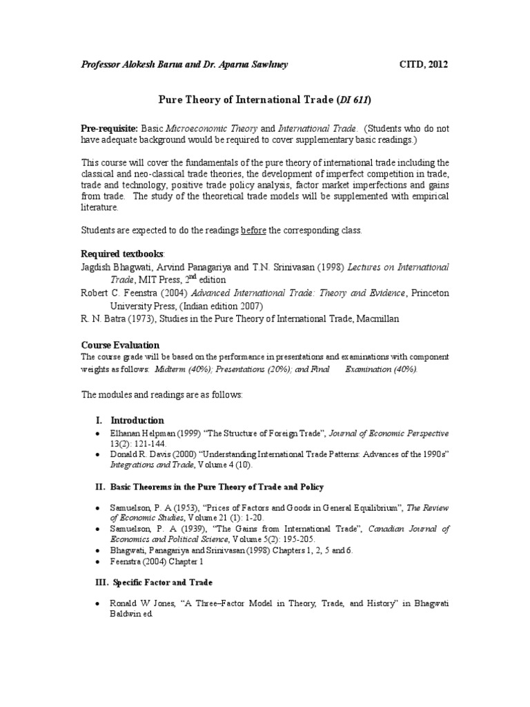 Pure Theory | PDF | Economics | Economic Growth