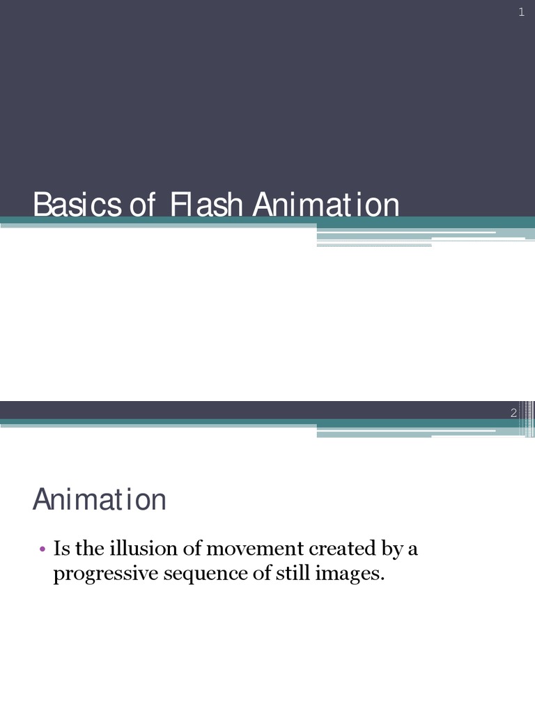 Basics of Flash Animation | PDF | Animation | Scientific Modeling