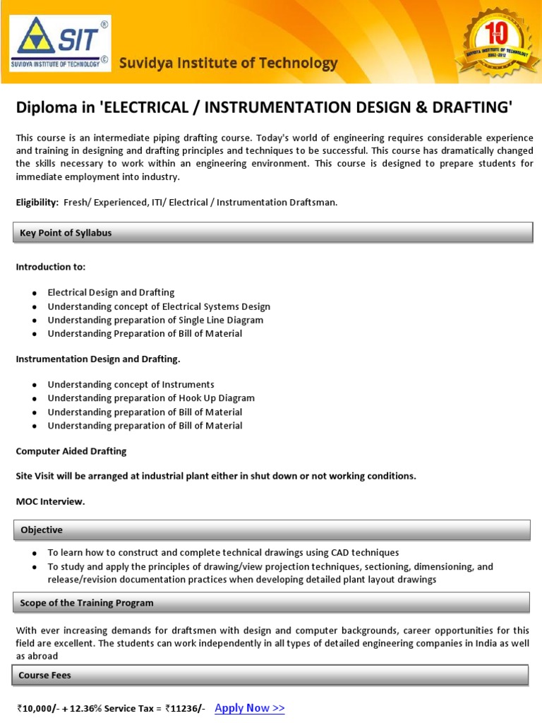 Electrical Instrumentation Design & Drafting in Mumbai | PDF ...