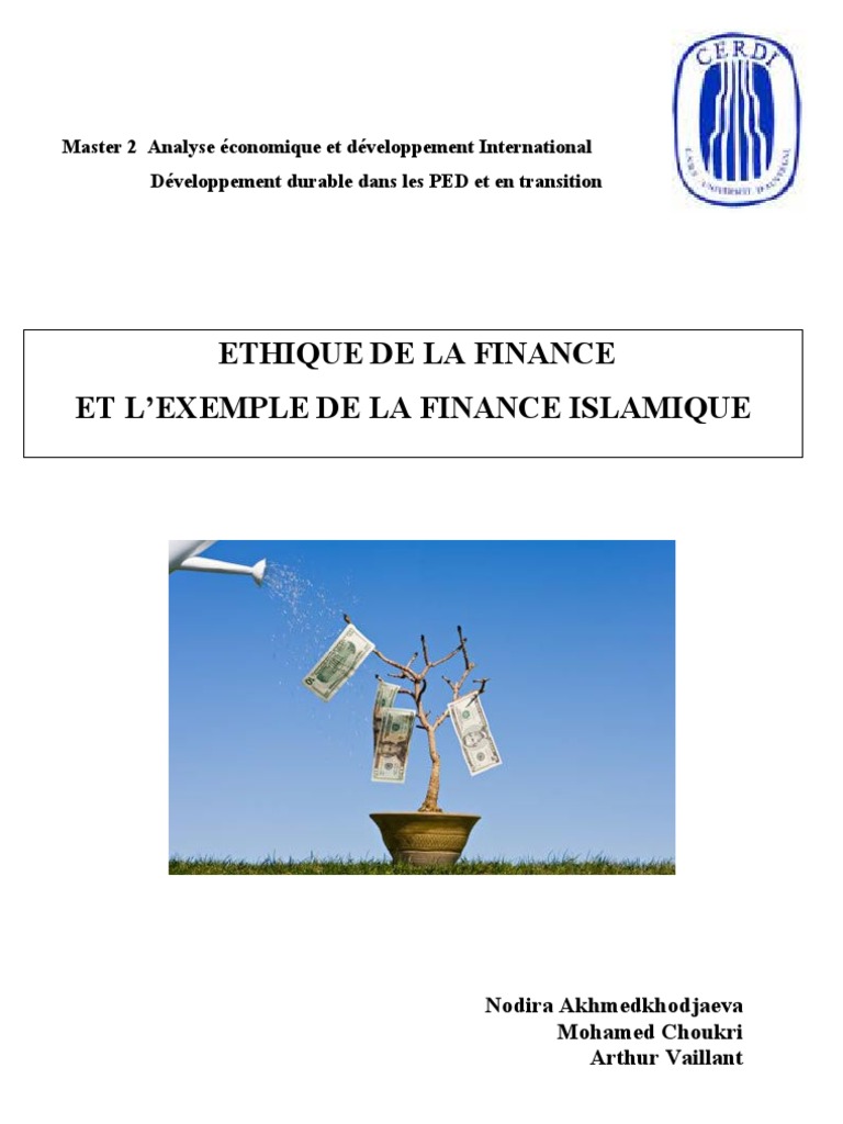 Ethique de La Finance Et Finance Islamique PDF | PDF | Développement ...