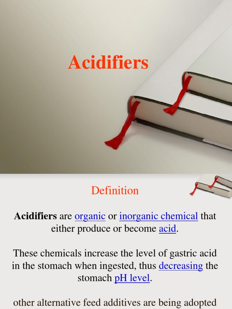 Acidifiers | PDF | Digestion | Metabolism