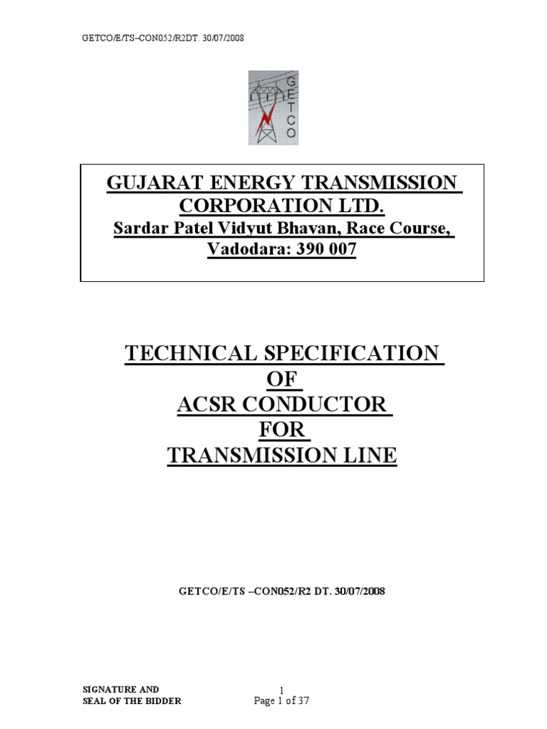 02 ACSR ZEBRA Conductor | PDF | Wire | Galvanization