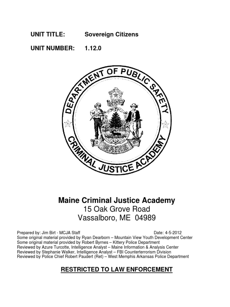 Sovereign Citizen LP Final Draft | PDF