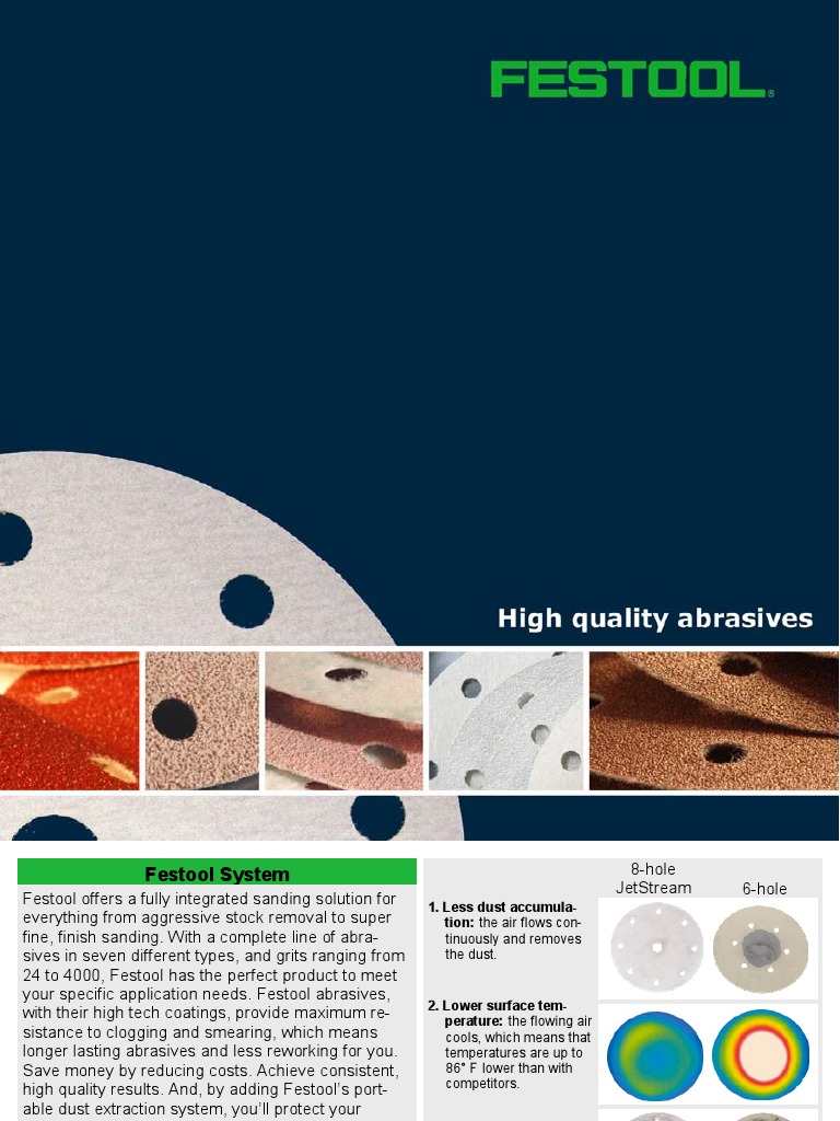 Festool Abrasives Brochure | PDF | Abrasive | Paint