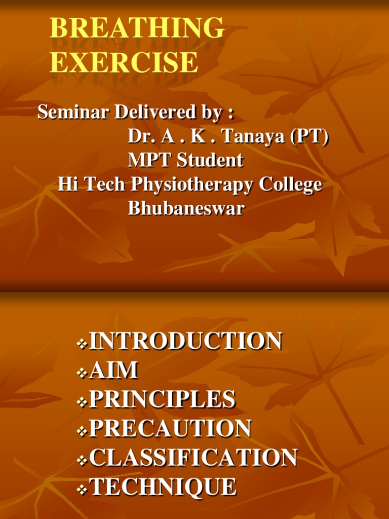 Breathing Exercise | PDF | Breathing | Exhalation