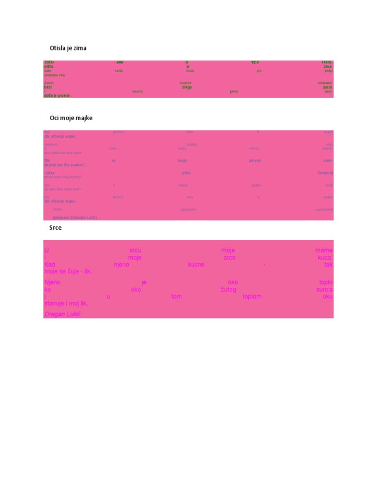 Decije Recitacije | PDF