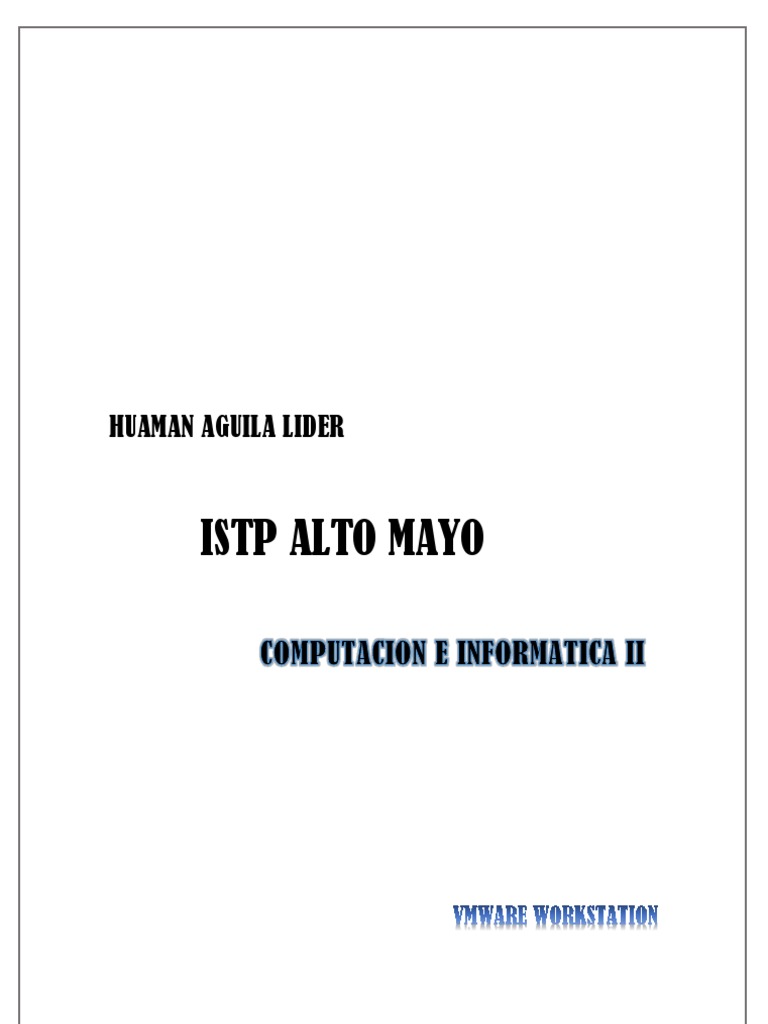 Manual de Vmware Workstation | PDF | V Mware | Software del sistema