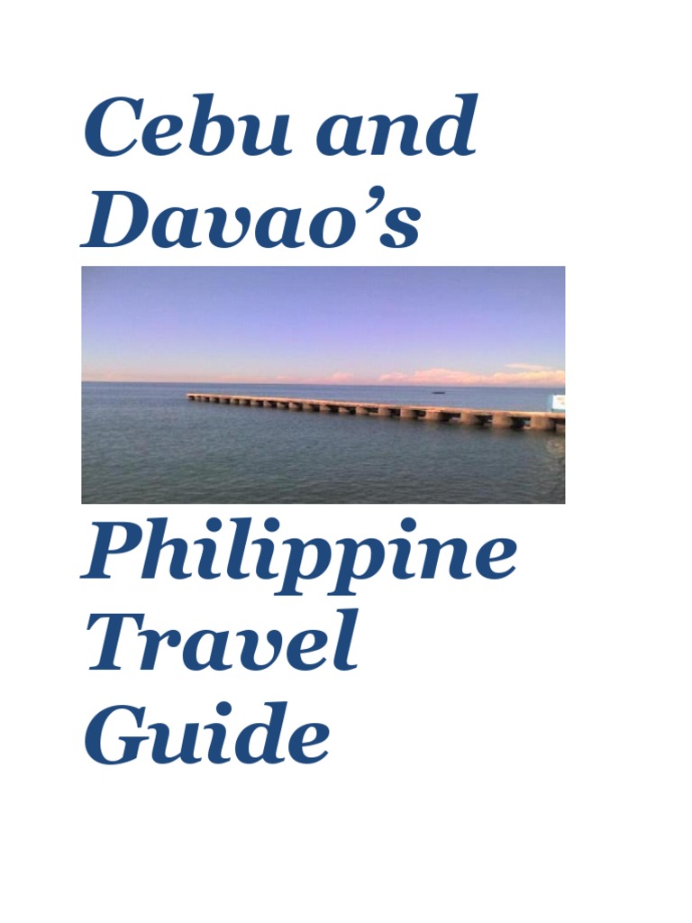 Cebu and Davao Travel Guide - New | PDF | Taxicab | Travel Agency