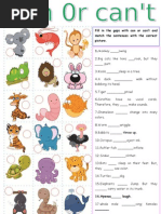 Animal Action Verbs Flashcards | PDF