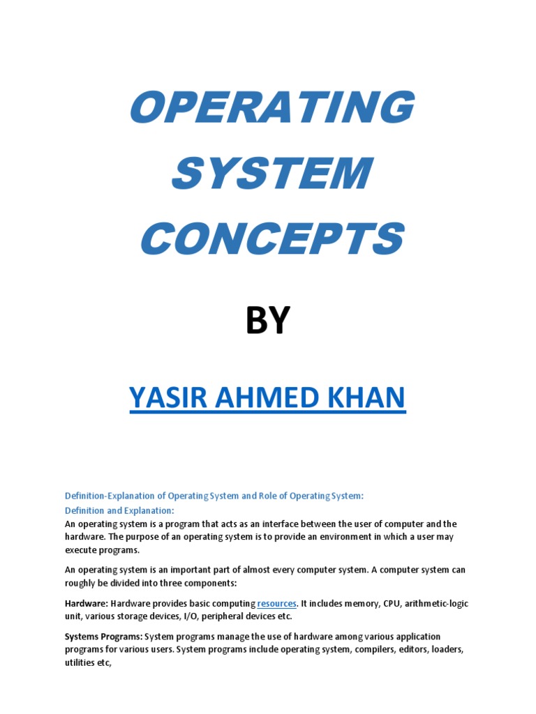 OS | PDF | Scheduling (Computing) | Operating System