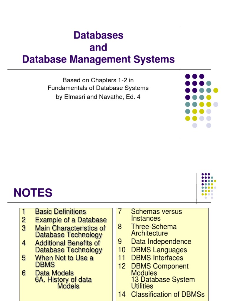 1 Databases and Database Management Systems | Download Free PDF | Data ...