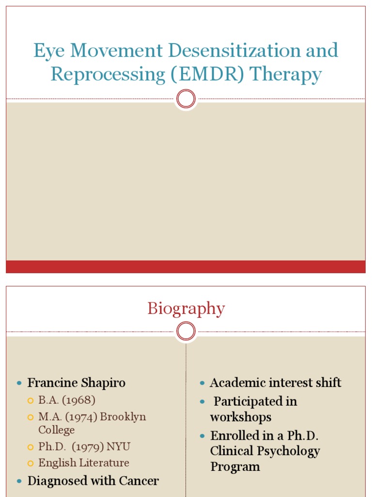 Eye Movement Desensitization and Reprocessing (EMDR) Therapy | PDF ...
