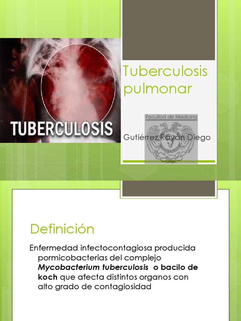 Tuberculosis Pulmonar | PDF | Tuberculosis | Especialidades Medicas