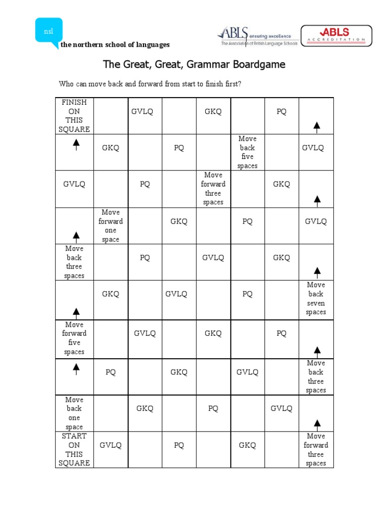 The Great, Great Grammar Boardgame | Download Free PDF | Semiotics ...